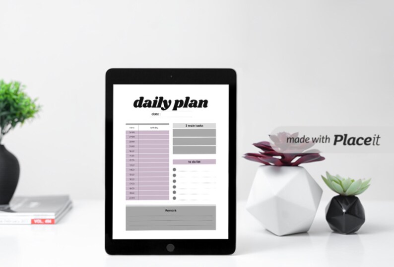 Daily Planner, Daily to Do List Printable, Daily Schedule Printable ...