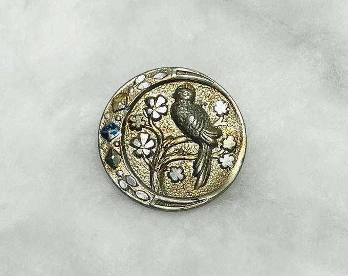 A Pewter Parrot Button - Etsy