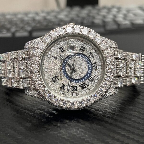 Lab Diamond Watch - Etsy