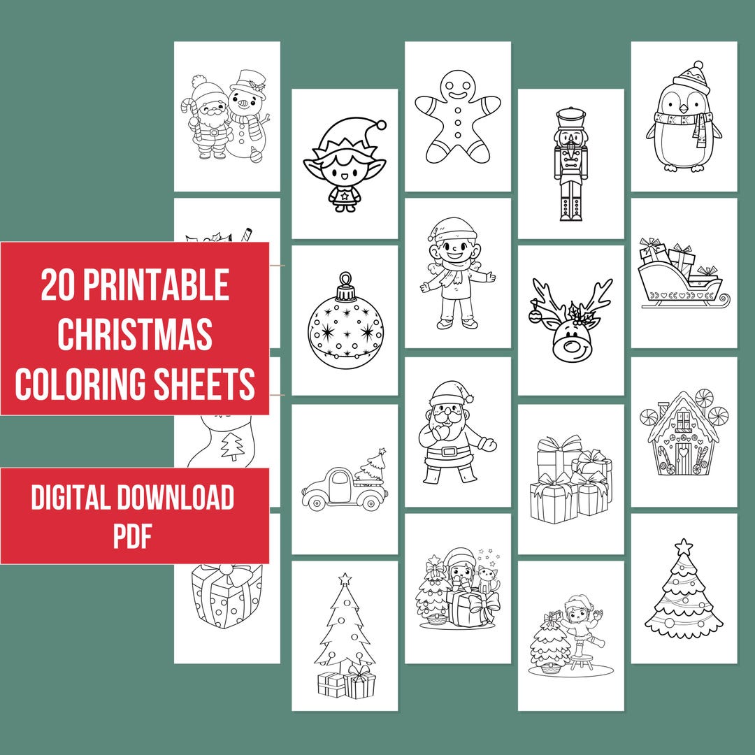 20 Printable Christmas Coloring Pages, Christmas Coloring Pages for ...