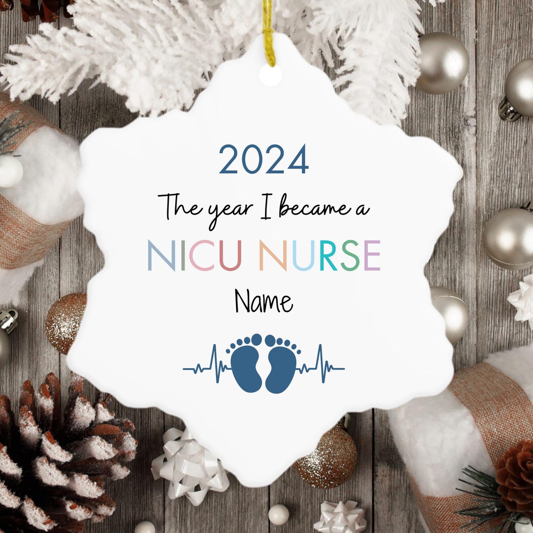 Personalized NICU Nurse Christmas Ornament, Neonatal Intensive Care ...