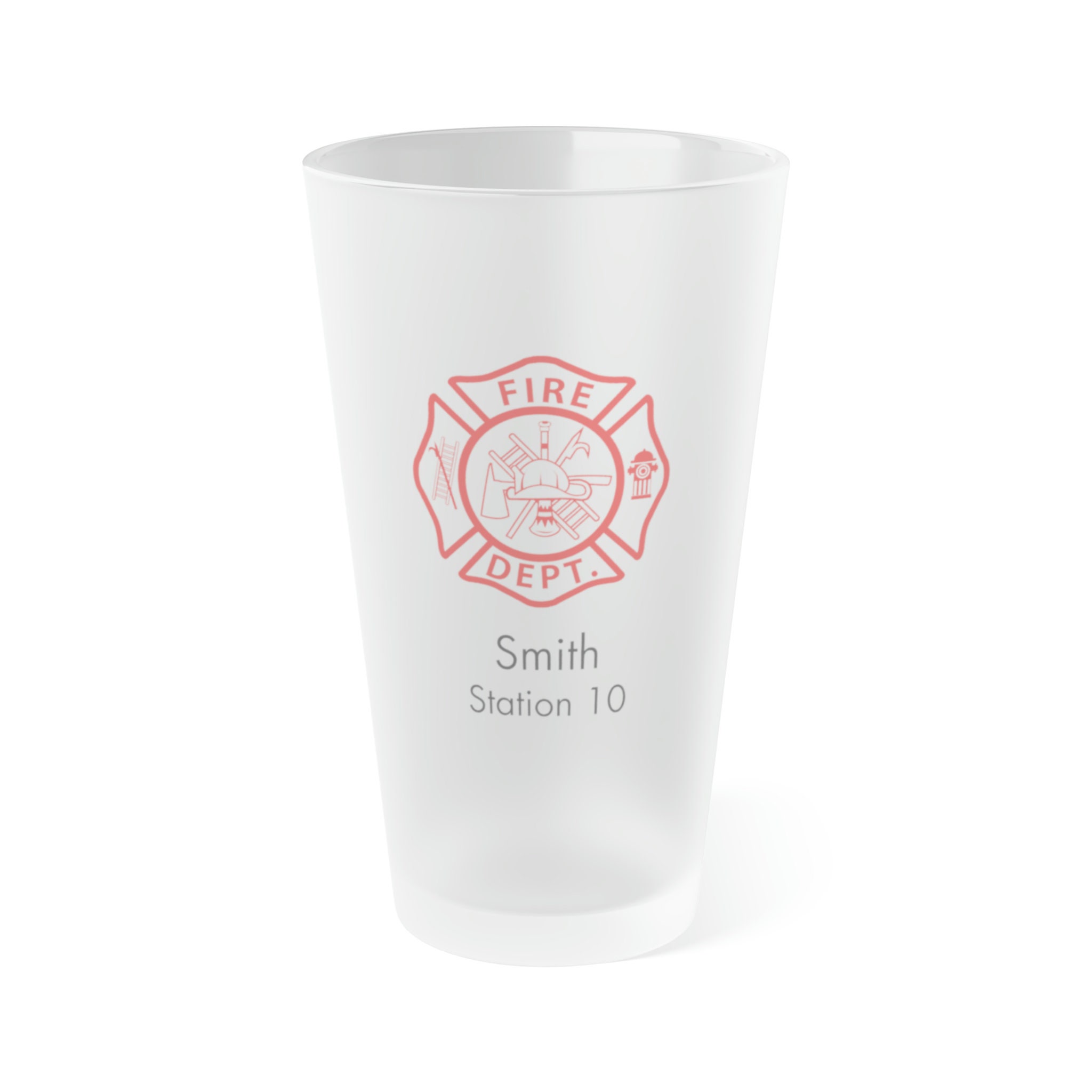 Personalized Firefighter Pint Glass Firefighter Beer Mug - Etsy
