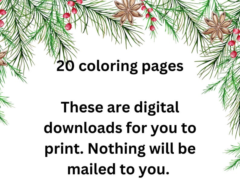 20 Printable Christmas Coloring Pages, Christmas Coloring Pages for ...