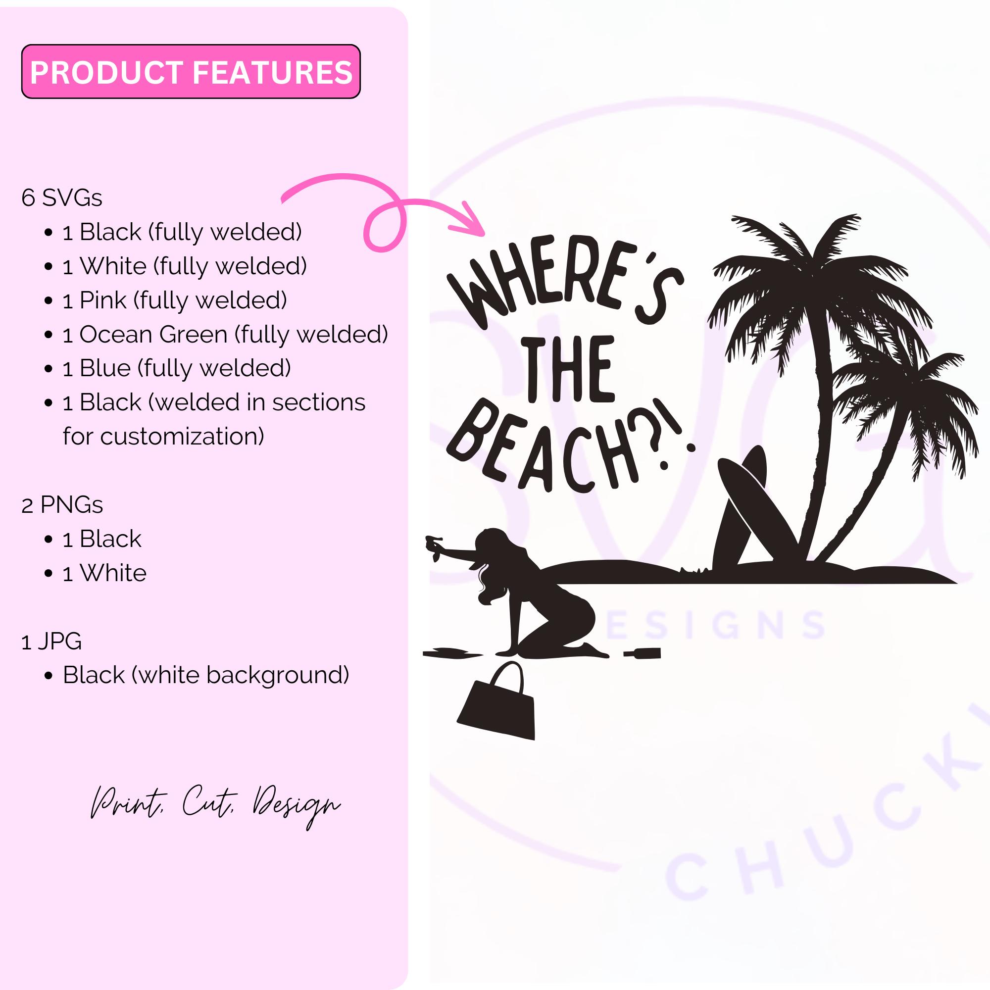 Snooki - "where's the Beach?" SVG PNG JPG Digital Download - Funny ...
