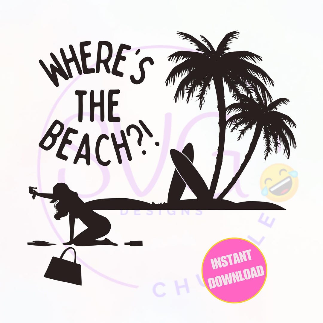 Snooki "where's the Beach?" Graphic - Jersey Shore SVG PNG JPG (digital ...