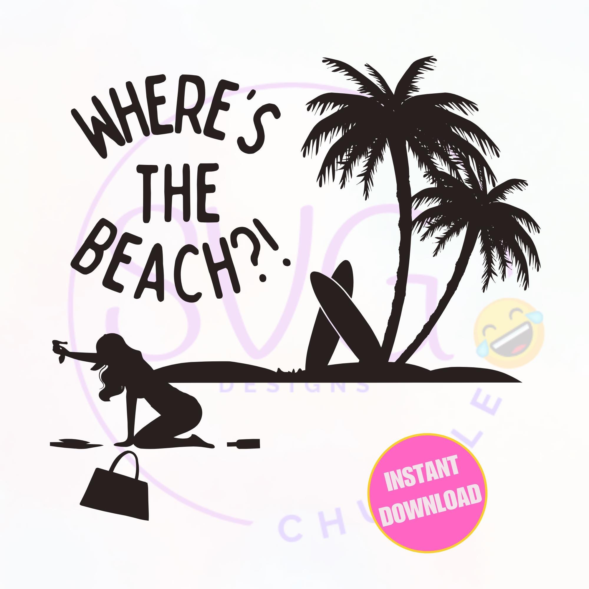 Snooki - "where's the Beach?" SVG PNG JPG Digital Download - Funny ...