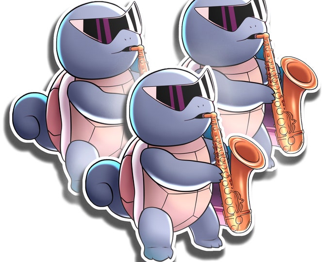 Squirtle Squad Pokemon Stickers Stickers Laptop Stickers for Hydroflask ...