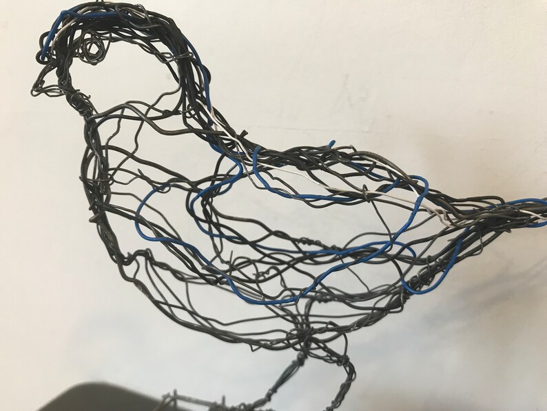 Wire Bird Sculpture - Etsy