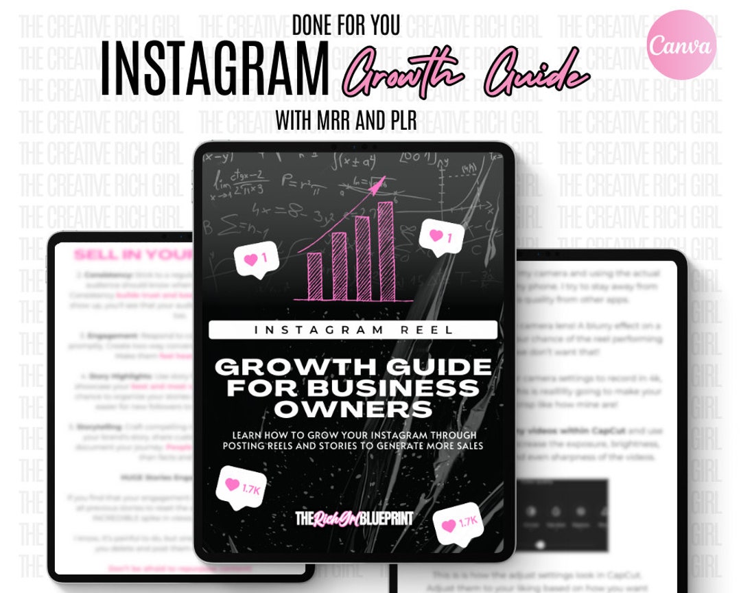 Instagram Growth Guide With Master Resell Rights, Reels That Reach ...