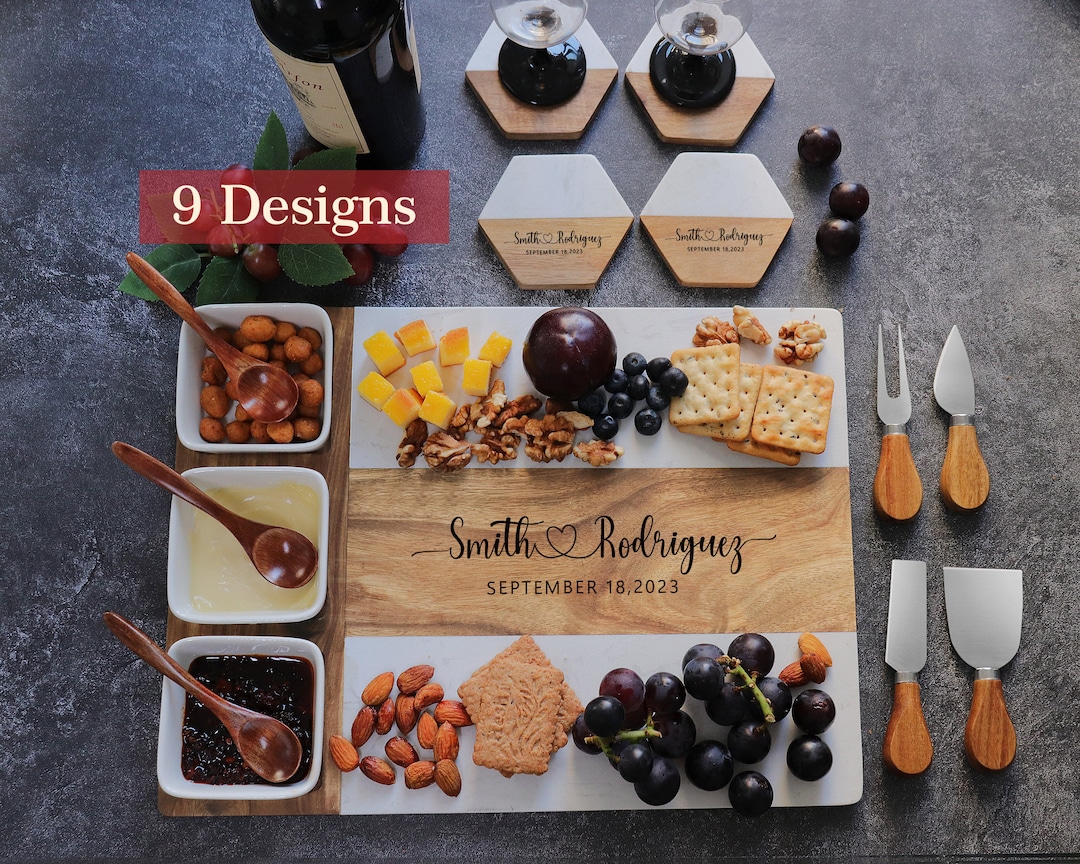 Personalized Cutting Board, Charcuterie Board, Wedding Gift, Bridal ...