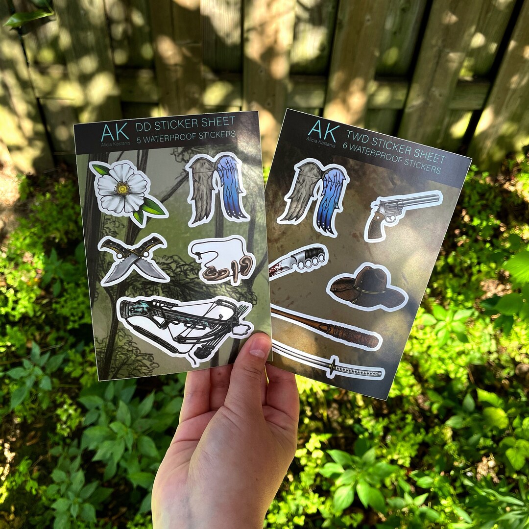 TWD Vinyl Sticker Sheets | Weatherproof Stickers | - Etsy