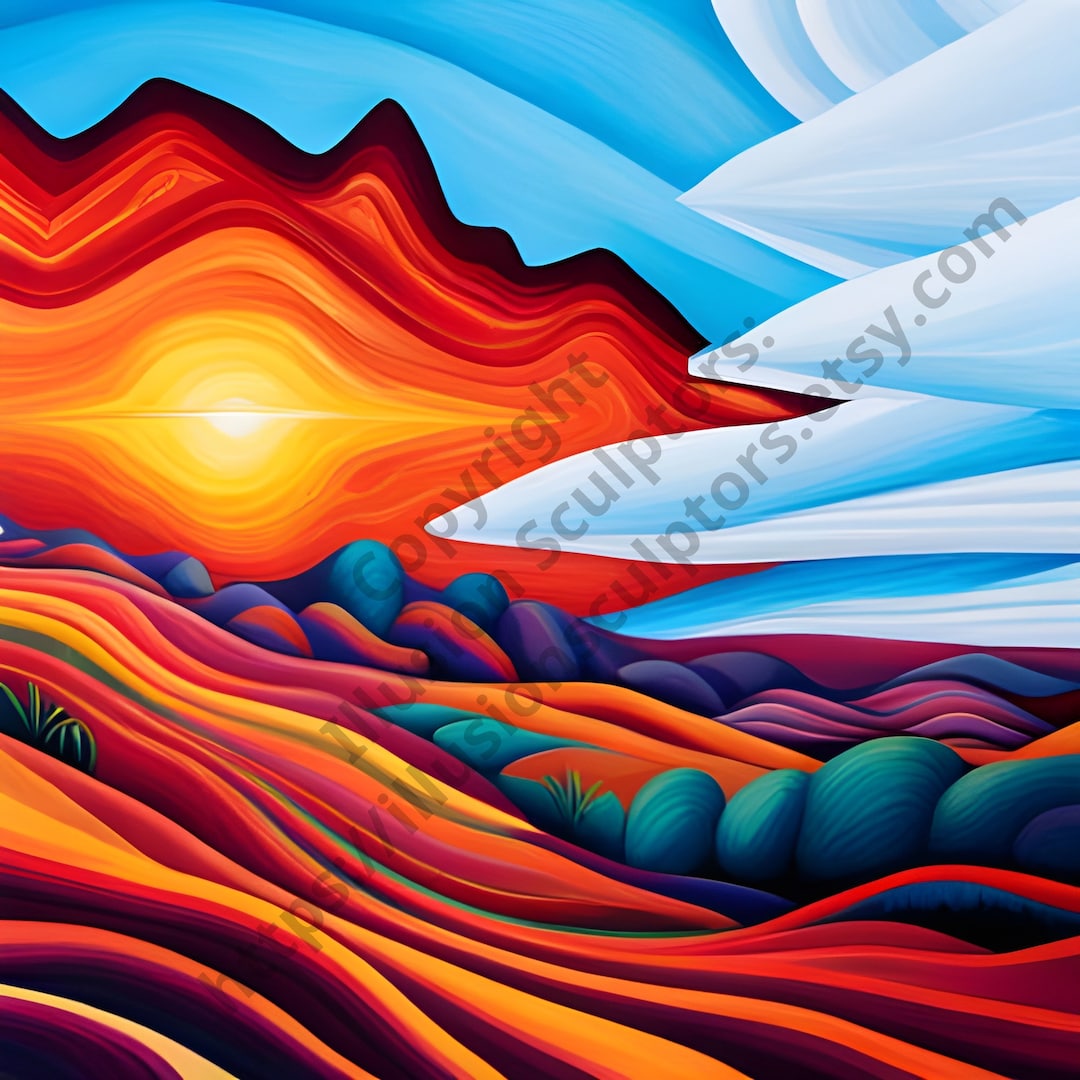 First Sunset Over Turtle Island by Ramon Brooker, Indigenous Artist ...