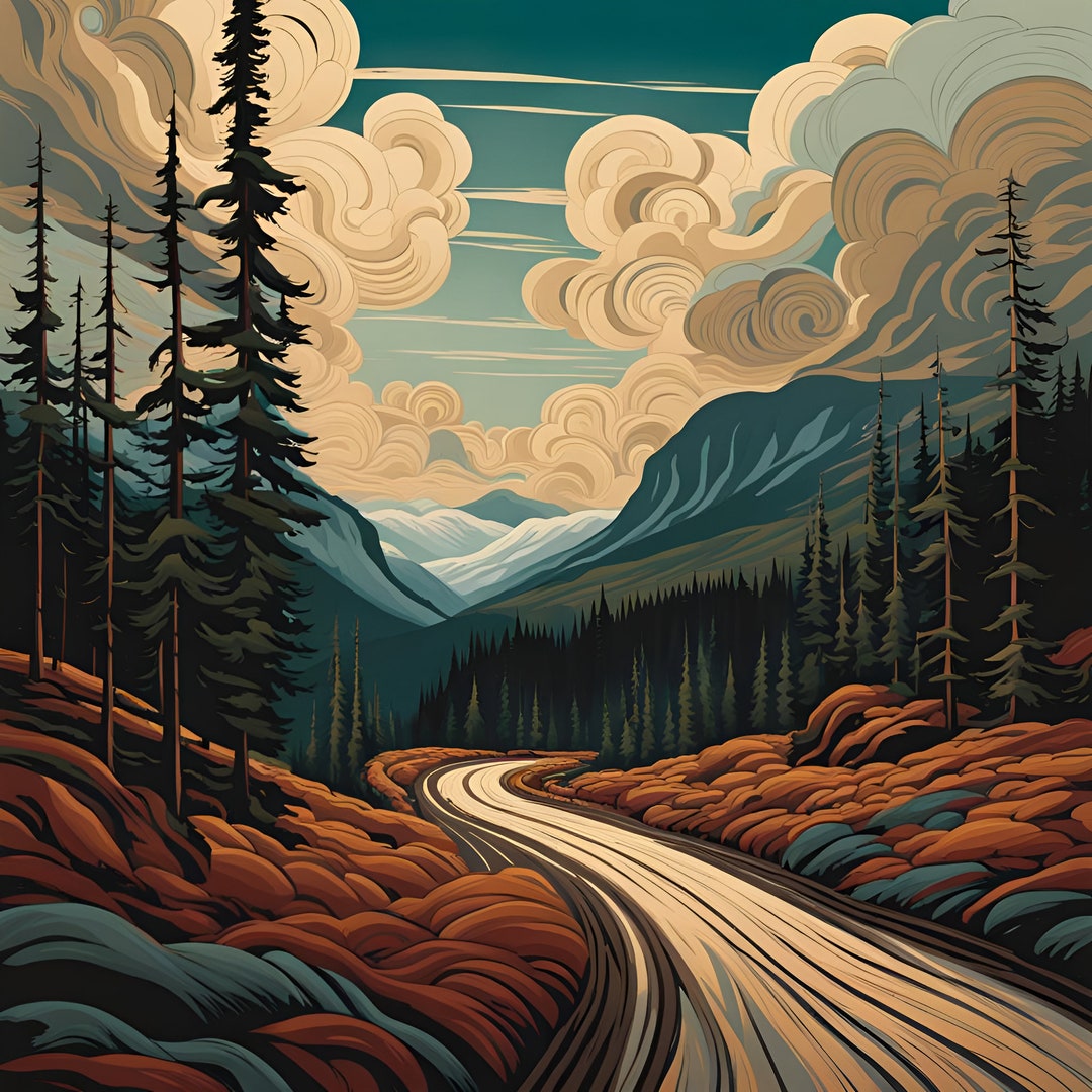 Lumbering Through British Columbia Digital Download of Lumber Road in ...