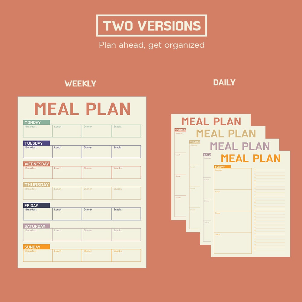 Super Simple Meal Planner, Digital Meal Planner, Printable Meal Planner ...