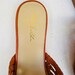Charmed Mecca Tan Woven Leather Pointed-toe Flats 42 Gold - Etsy