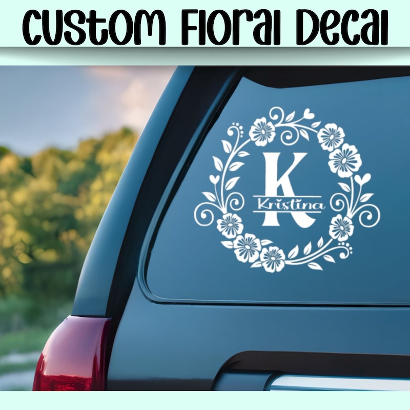 Floral Car Decals - Etsy