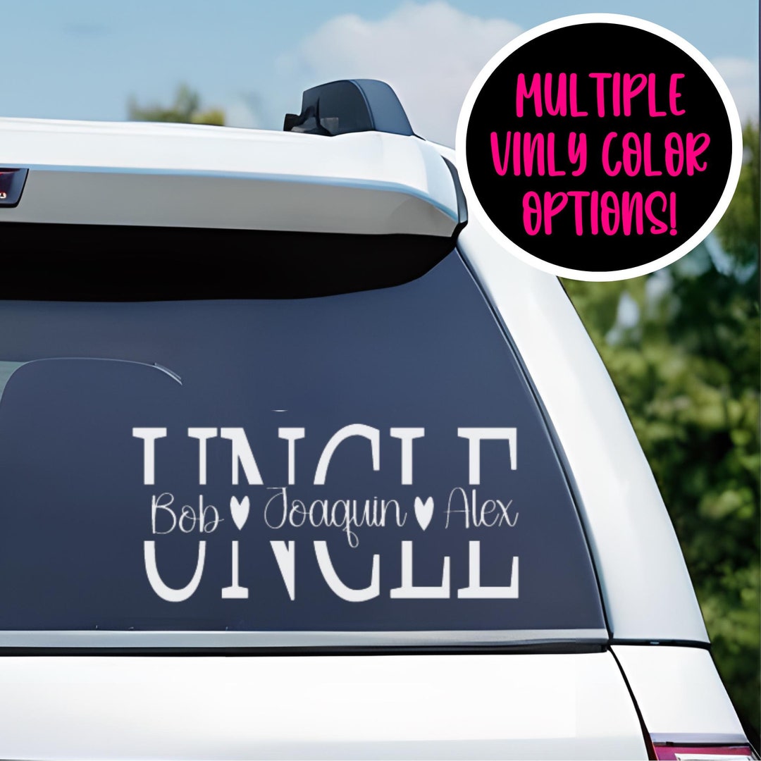 Custom Uncle Decal/birthday Gift Decals for Car Jeep Truck/father's Day ...