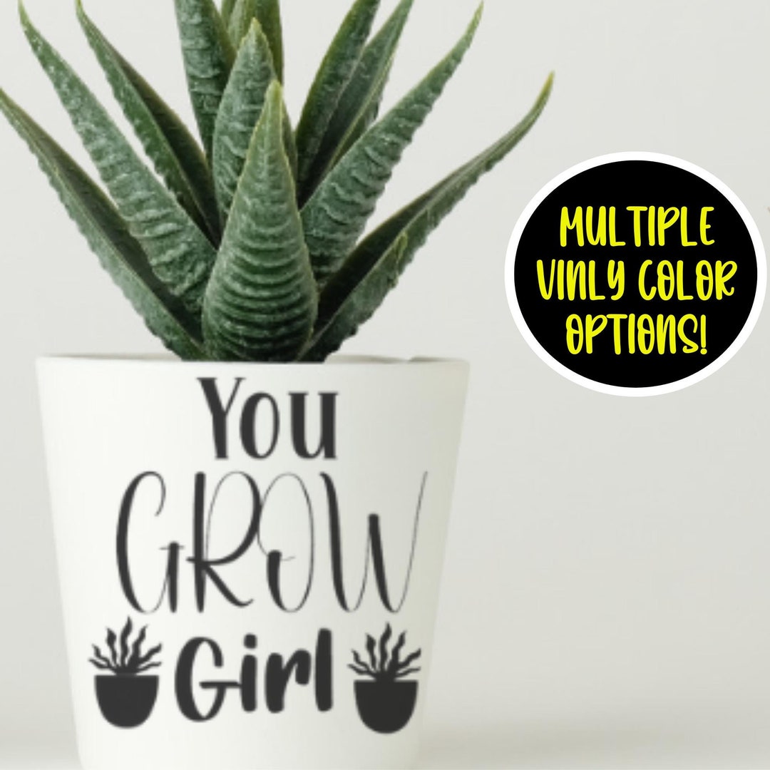 Funny Plant Quote Decal: Quirky Pot Decoration, Plant Lover Gift - Etsy