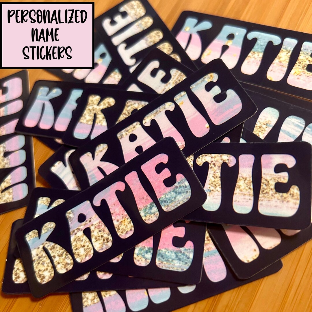 Personalized Name Sticker/colorful Stickers for Back to School/teacher ...