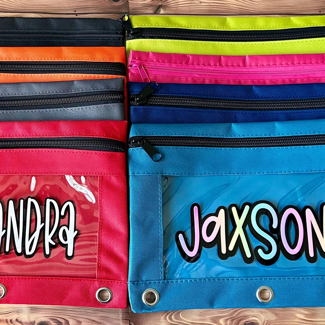 Personalized Pencil Pouch | Custom Name Pencil Case for Kids, Teachers ...