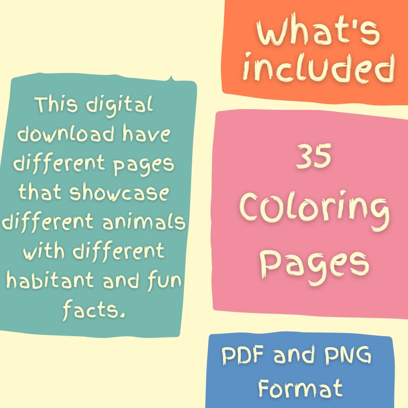 35 Animal Coloring Pages Farm Animals Wild Animals Ocean Animals Forest ...