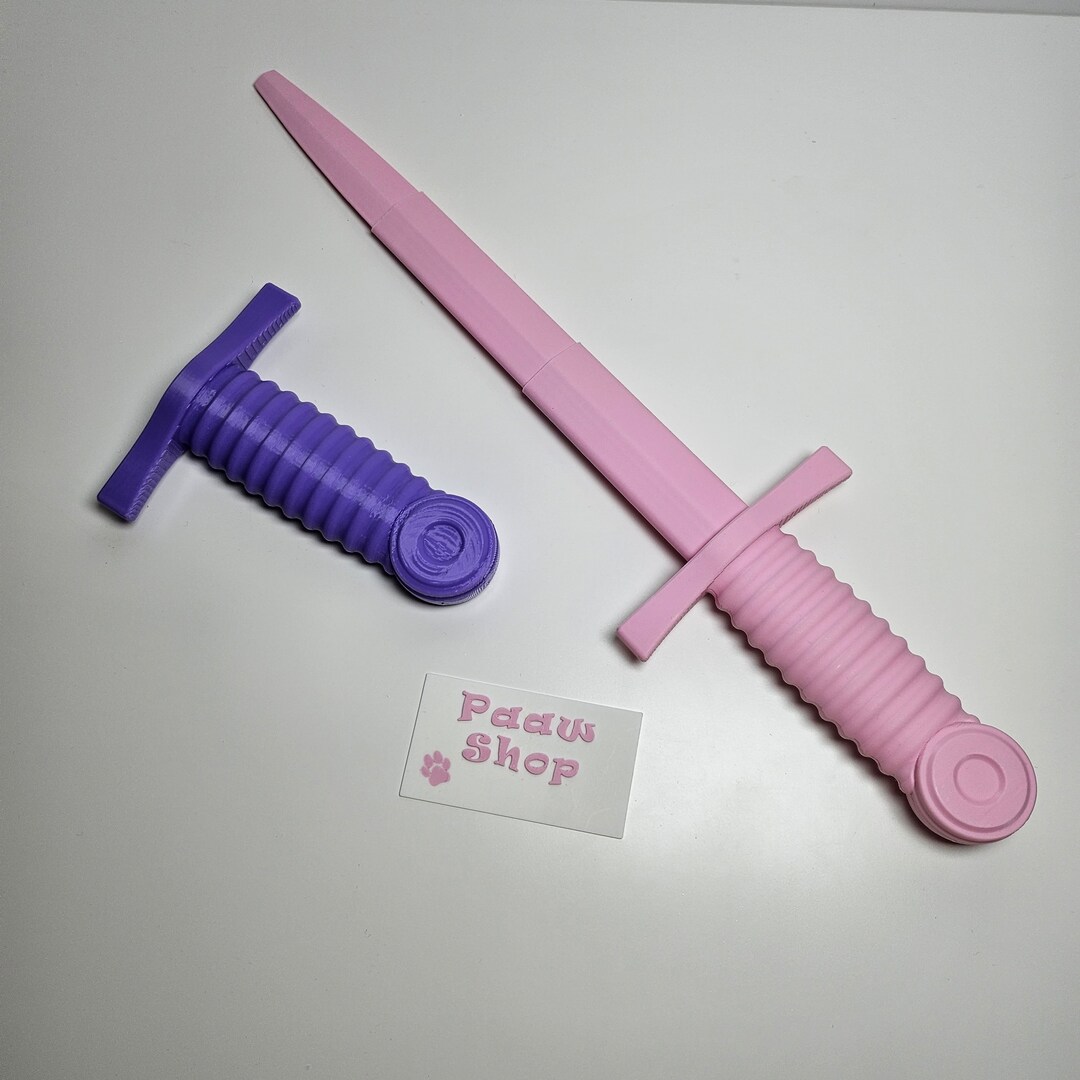 3D Printed Cosplay Toy, Collapsing Dagger, Many Colors, Plastic Toy - Etsy