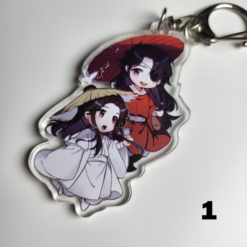 Enchanting Acrylic Keychains, Tian Guan Ci Fu, Heaven Official's ...