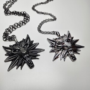 The Witcher, Wolf Medallion - Etsy