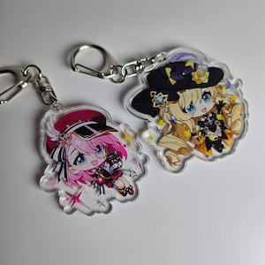 PRE-ORDER New Fortine Characters, Genshin Impact Acrylic Keychains ...