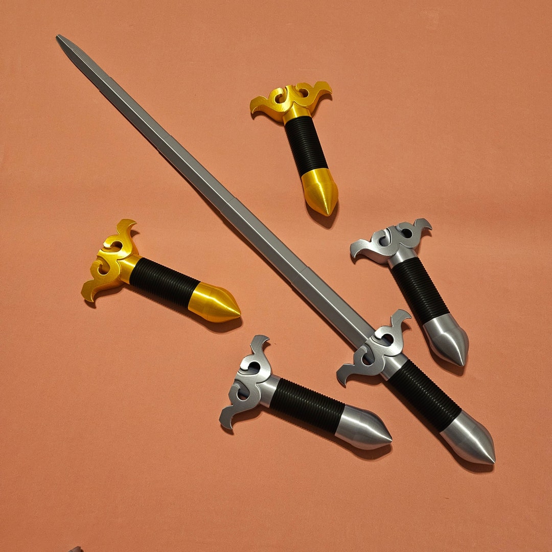 3D Printed Cosplay Toy, Collapsing Jian, Many Colors, Plastic Toy - Etsy