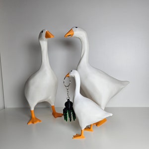 3D Printed, Statue With Magnet, Untitled Goose Game, Cute Goose, Goose ...