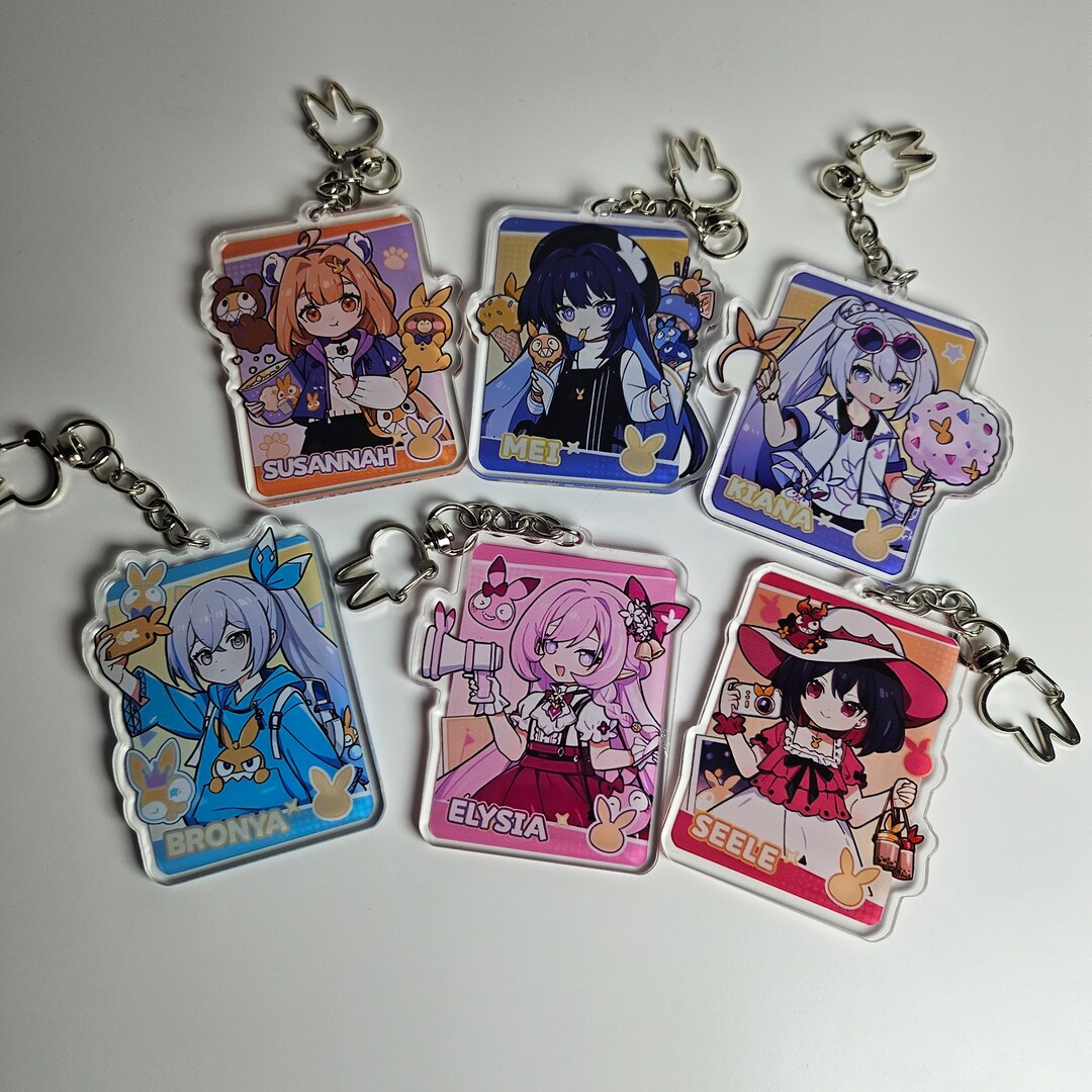 Enchanting Acrylic Keychains, Honkai Impact 3, Acrylic Keychain, Game ...