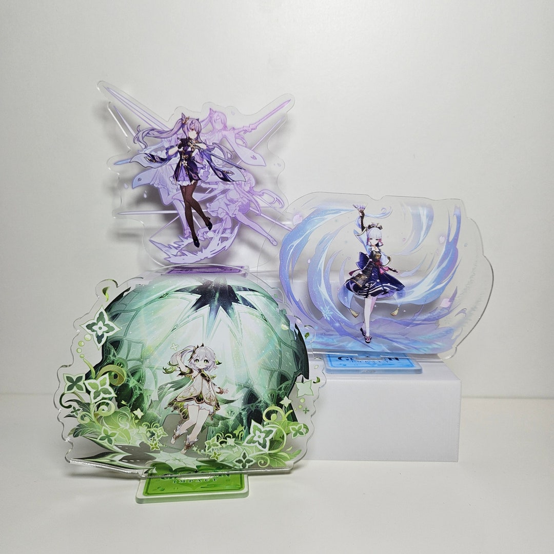 PRE-ORDER Genshin Impact Acrylic Stands, Keqing, Ayaka, Nahida - Etsy