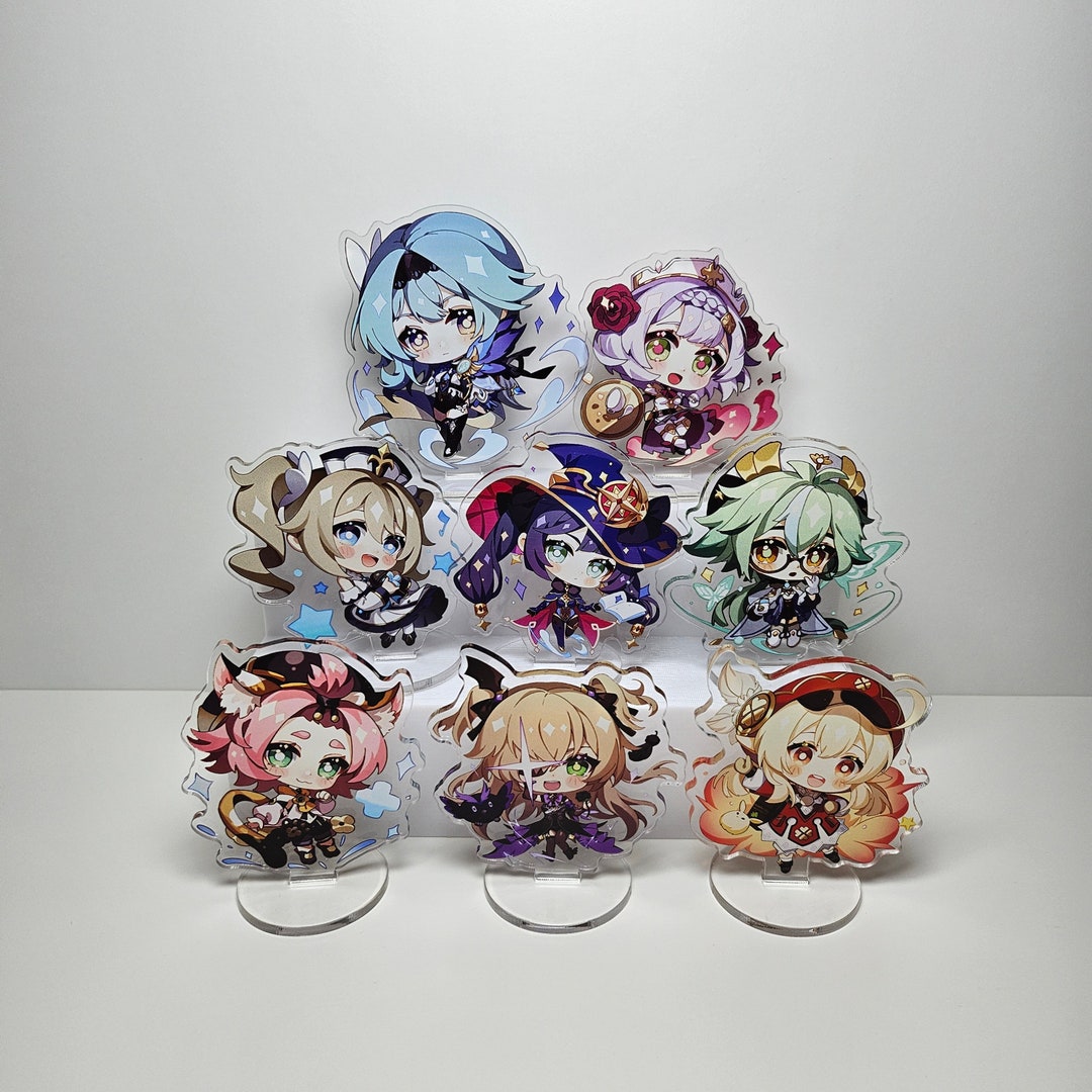 PRE-ORDER Genshin Impact Acrylic Stands : Eula, Noelle, Barbara, Mona ...