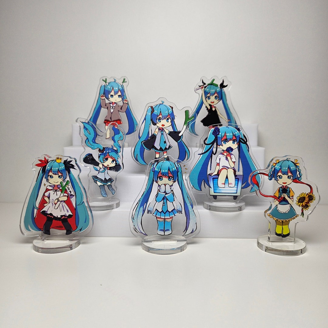 Enchanting Acrylic Stand, Hatsune Miku Standies, Vocaloid, Small Cute ...