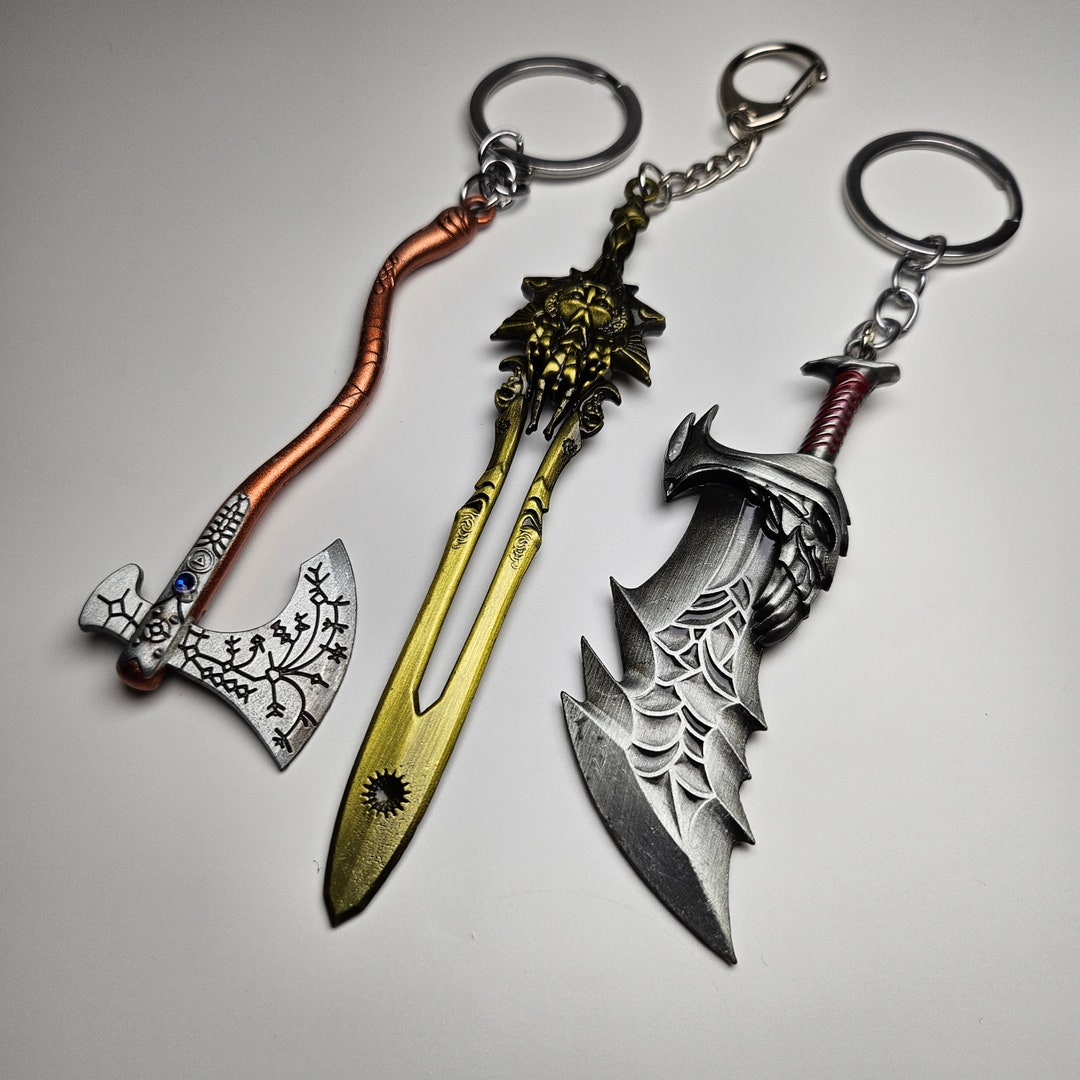 PRE-ORDER Accessories, God of War, Gow Weapons, Weapon Keychain, Blades ...