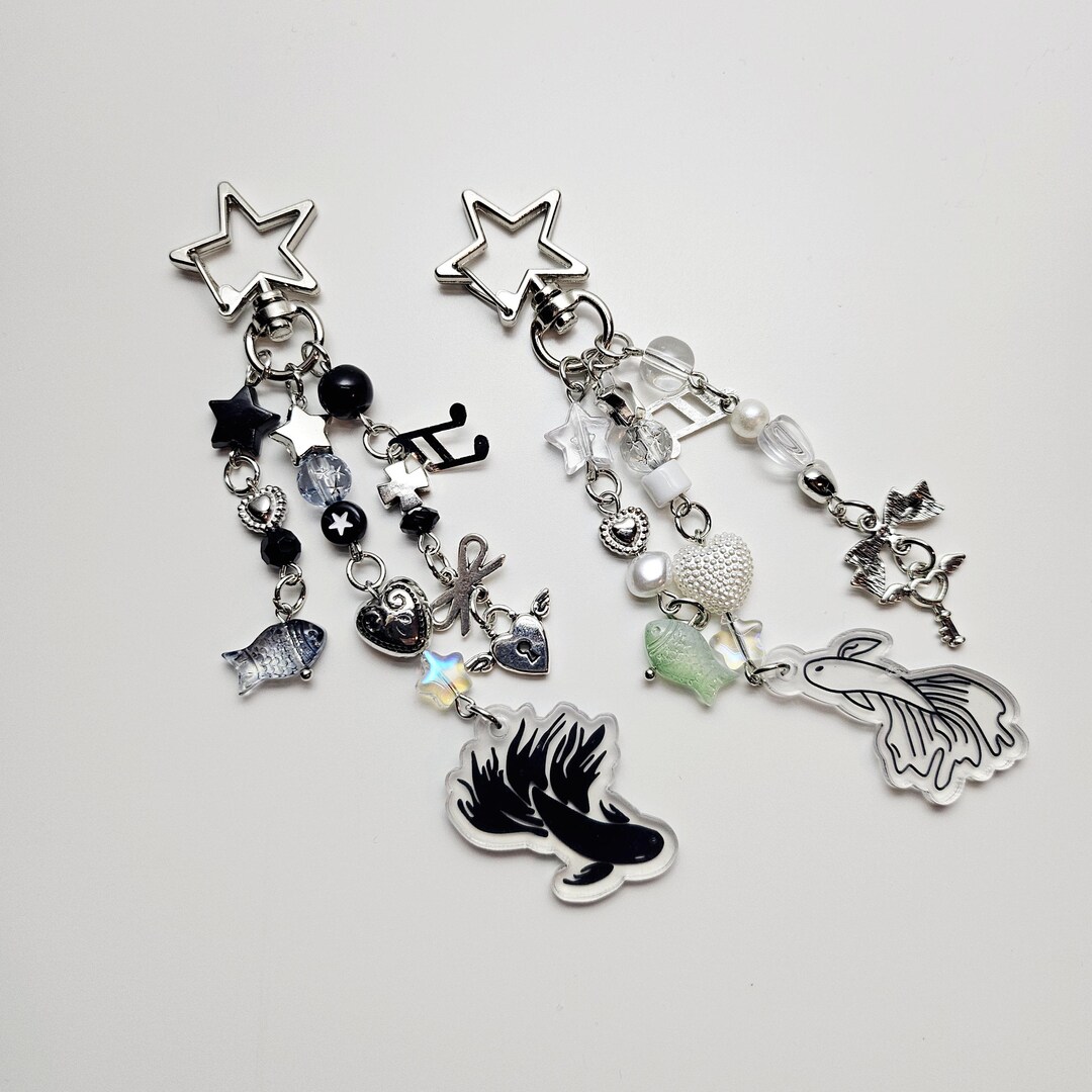 Cute Fish Keychain, Y2k Keychain, Couple, JJK, Koi Fish - Etsy