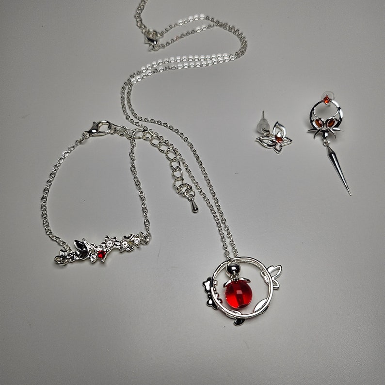 PRE-ORDER Butterfly Accessories, Bracelete, Pendant, Earring, Tian Guan ...