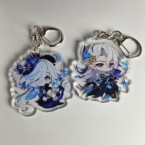 PRE-ORDER New Fortine Characters, Genshin Impact Acrylic Keychains ...