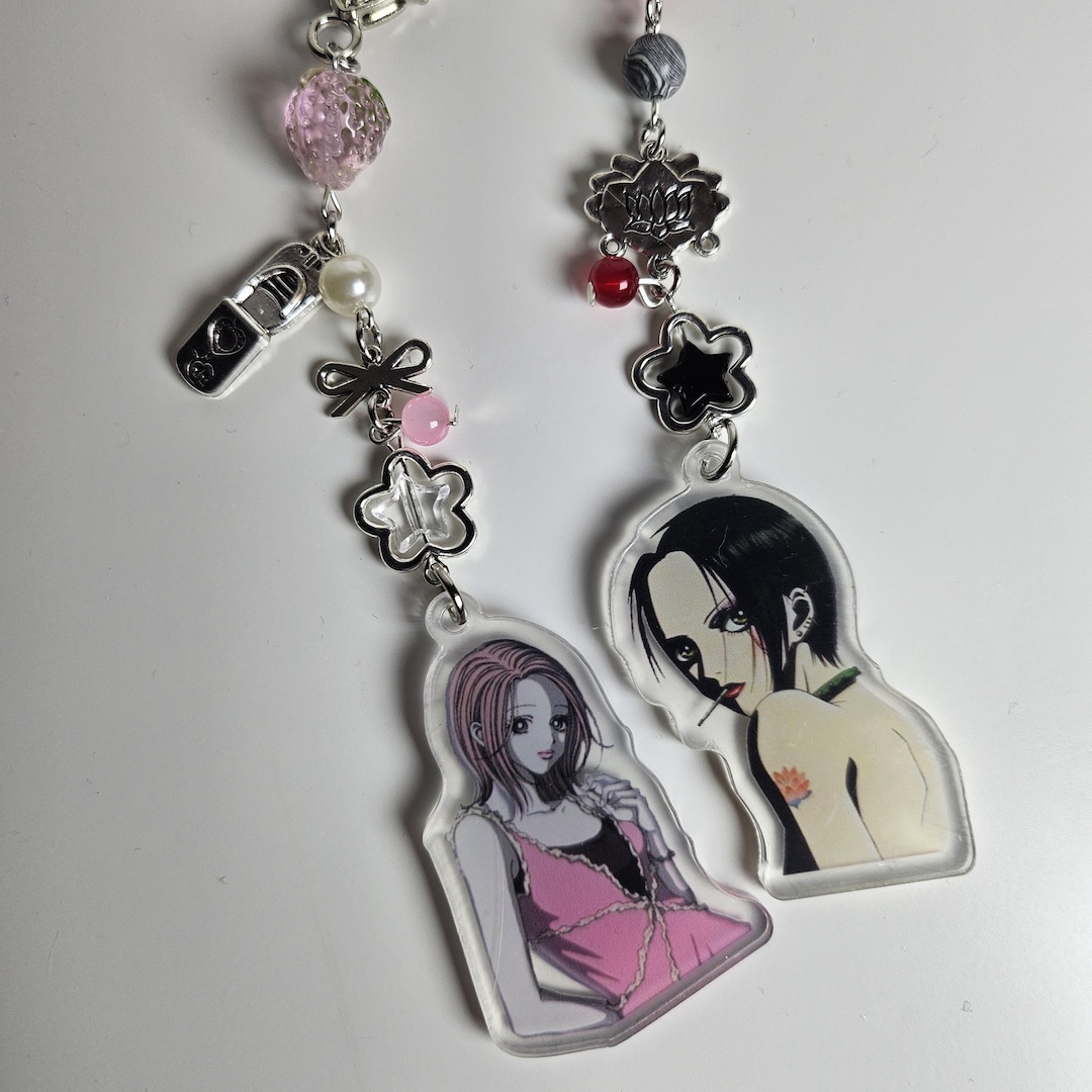 Acrylic Anime Keychains, NN, Strawberry and Peach - Etsy