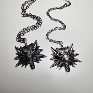 The Witcher, Wolf Medallion - Etsy