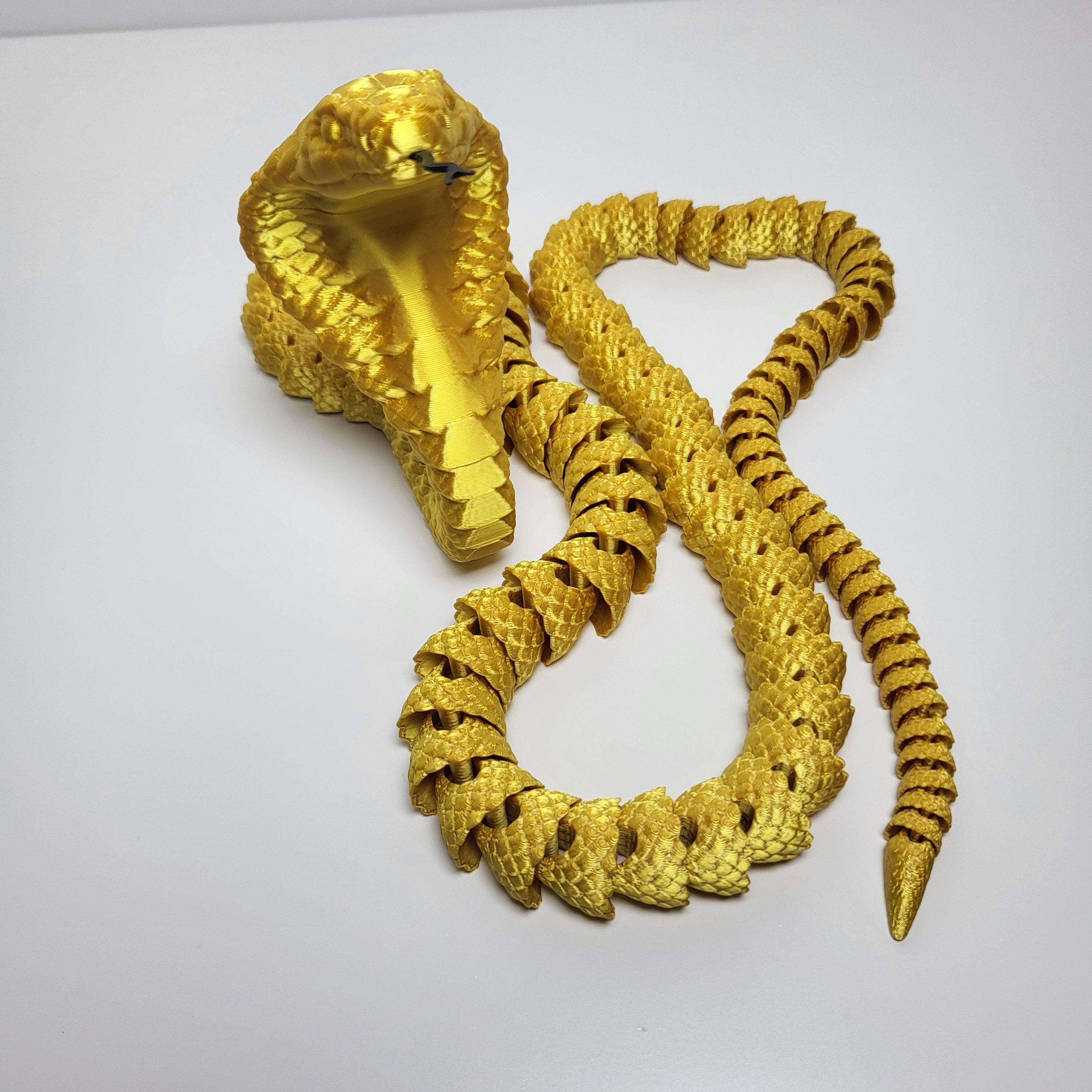 3D Printed Articulated Snake Snake Flexible Toy Many Colors - Etsy