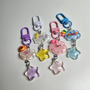Cutie Cloud Keychains - Etsy