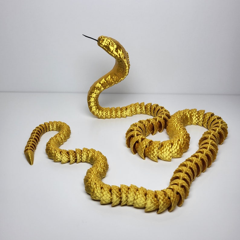 3D Printed Articulated Snake Snake Flexible Toy Many Colors - Etsy