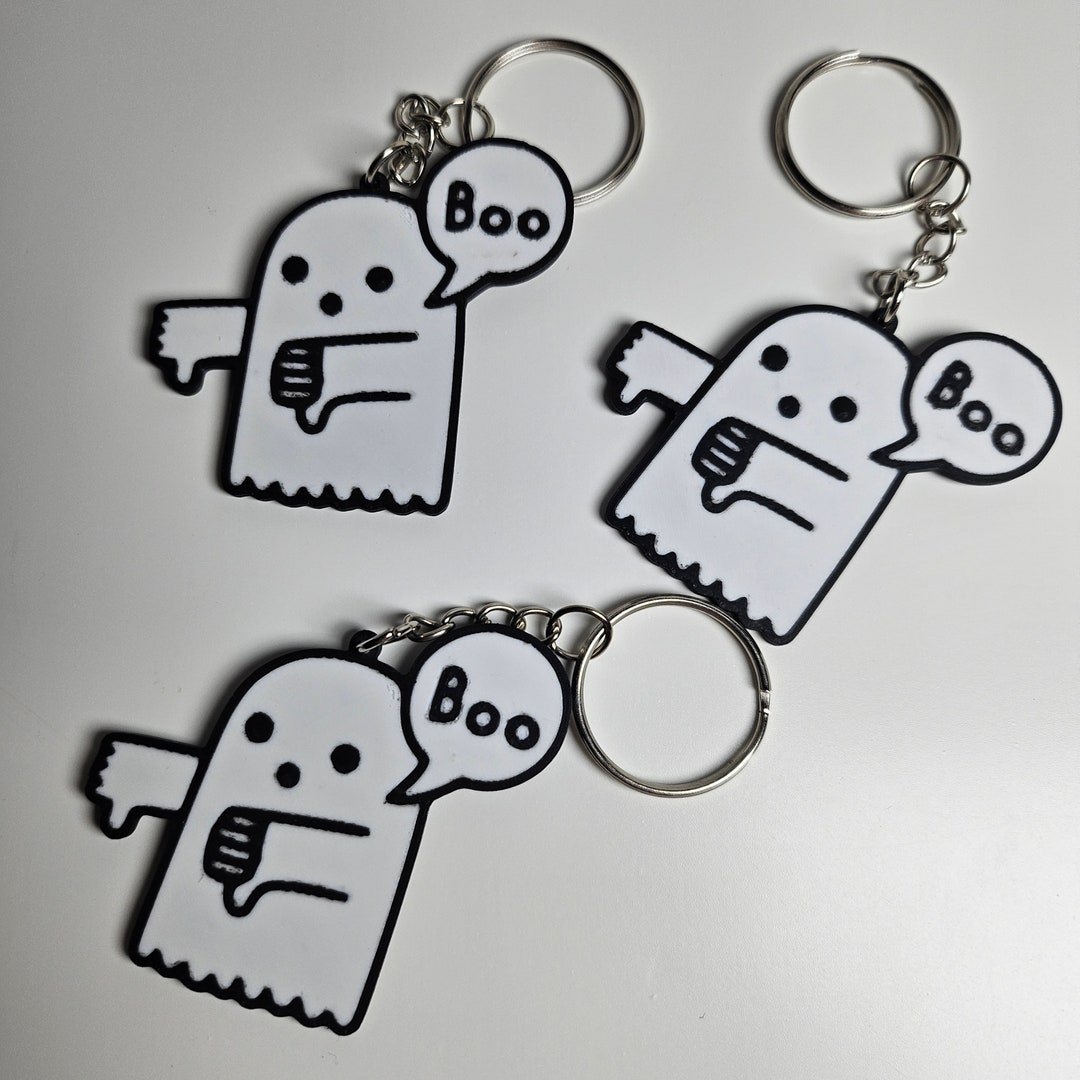 3D Printed, Halloween Ghost, Cute Keychains - Etsy