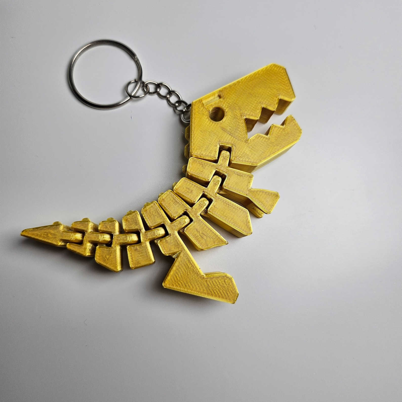 3D Printed Many Colors Cute Articulated Dinosour Keychain - Etsy