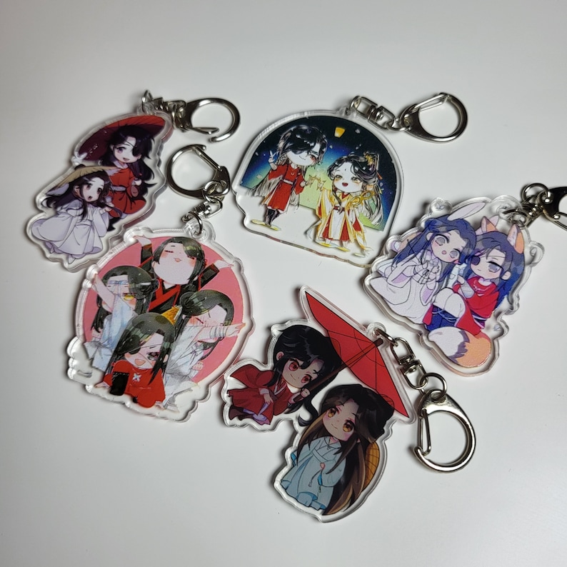 Enchanting Acrylic Keychains, Tian Guan Ci Fu, Heaven Official's ...