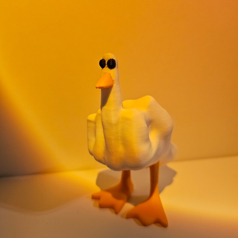 3D Printed Duck You Statue - Etsy