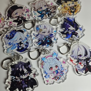 PRE-ORDER New Fortine Characters, Genshin Impact Acrylic Keychains ...