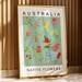 Australia Native Flowers Print, Green Native Flowers of Australia Wall ...